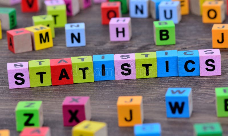 Statistics word on table stock photo. Image of educational - 94084872