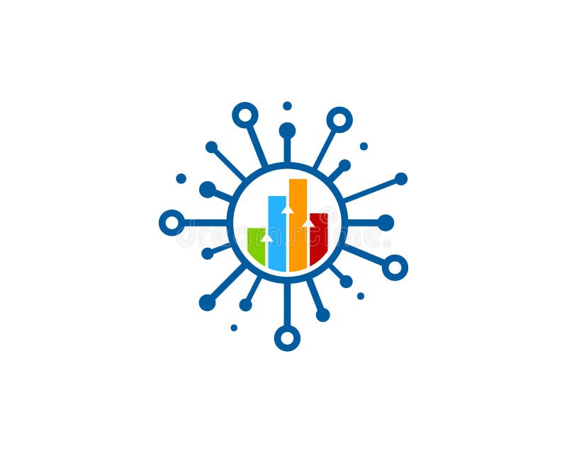 Statistik-Berichts-Anteil-Ikone Logo Design Element Vektor Abbildung ...