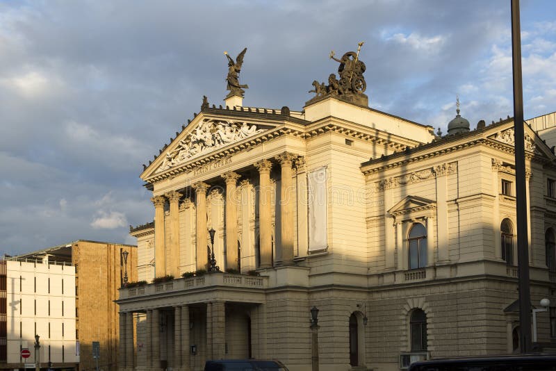 Statni Opera State Opera House in Prague. Czech Republic Stock Photo ...