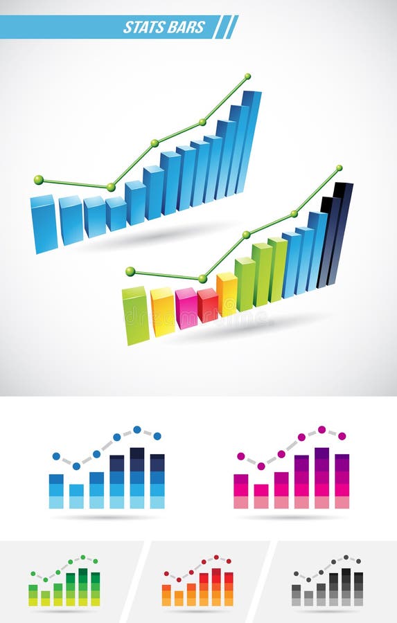Stats Bars stock vector. Illustration of infographic - 65104827