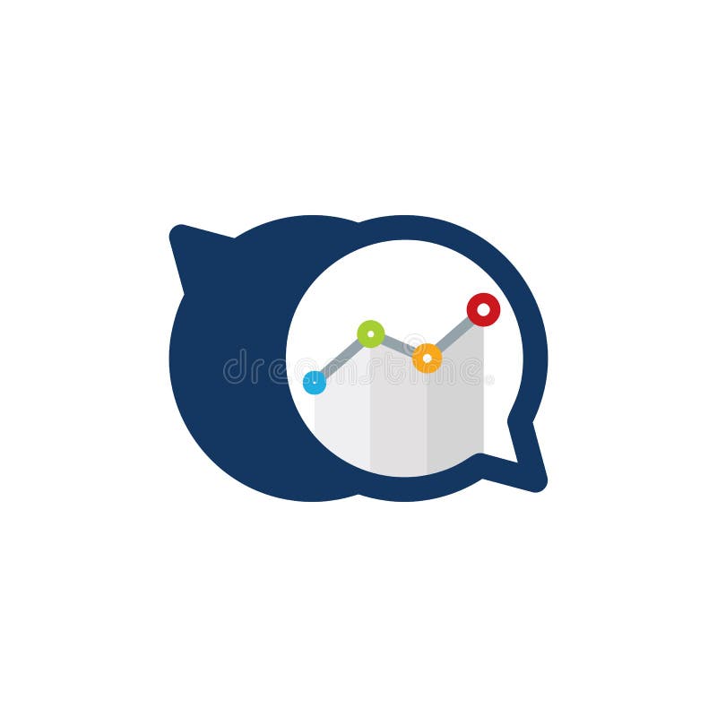 Stats Chat Logo Icon Design Stock Illustration - Illustration of chat ...
