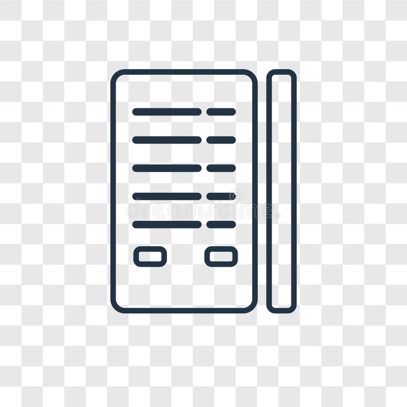 Stats Concept Vector Linear Icon Isolated on Transparent Background ...