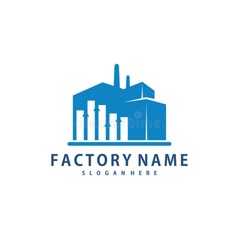 Stats Factory Logo Design Vector, Creative Factory Logo Design Template ...