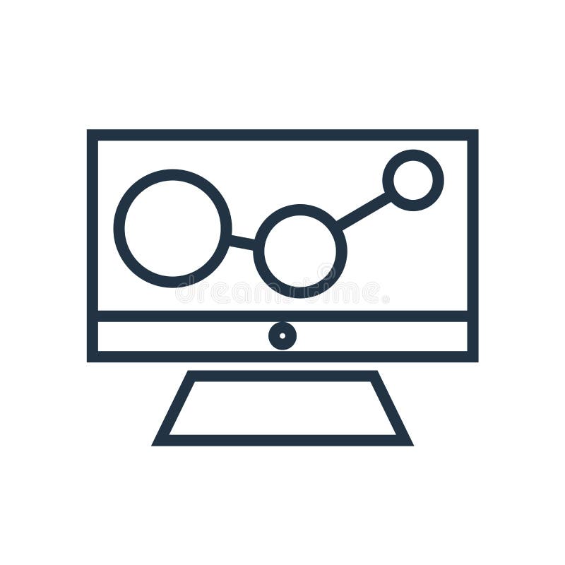 Stats Icon Vector Isolated on White Background, Stats Sign Stock Vector ...