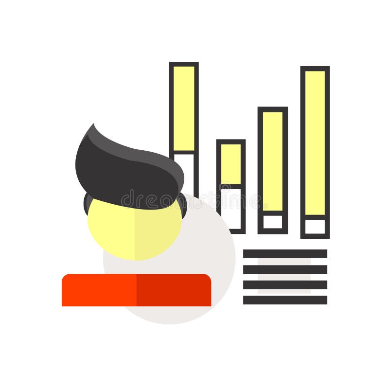 Stats Icon Vector Sign and Symbol Isolated on White Background, Stats ...