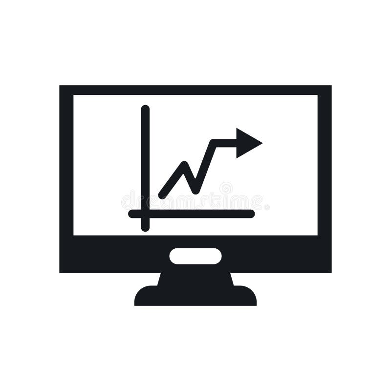 Stats Icon Vector Sign and Symbol Isolated on White Background, Stats ...