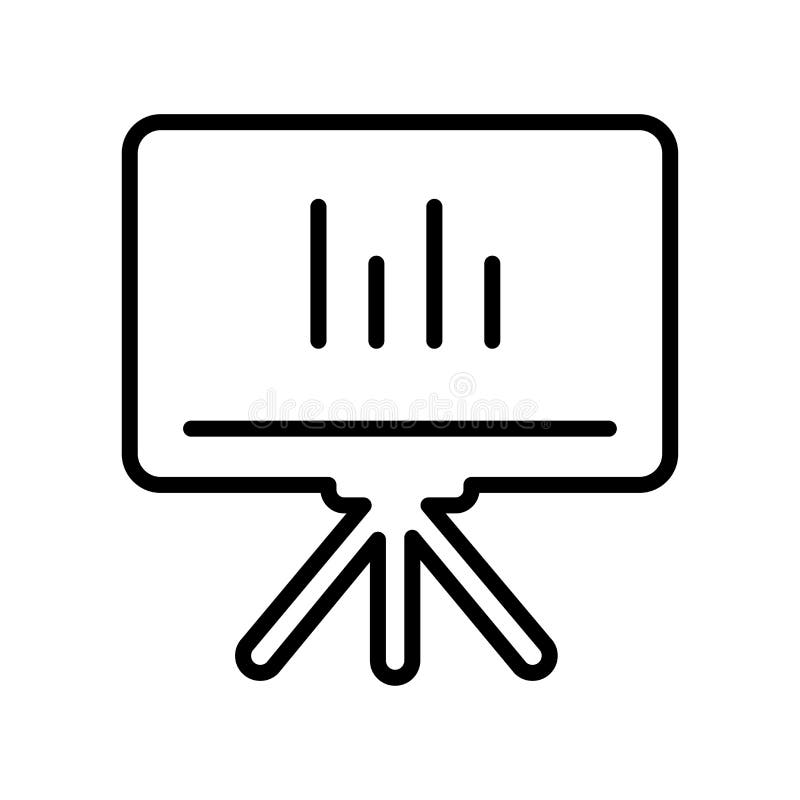 Stats Icon Vector Sign and Symbol Isolated on White Background Stock ...