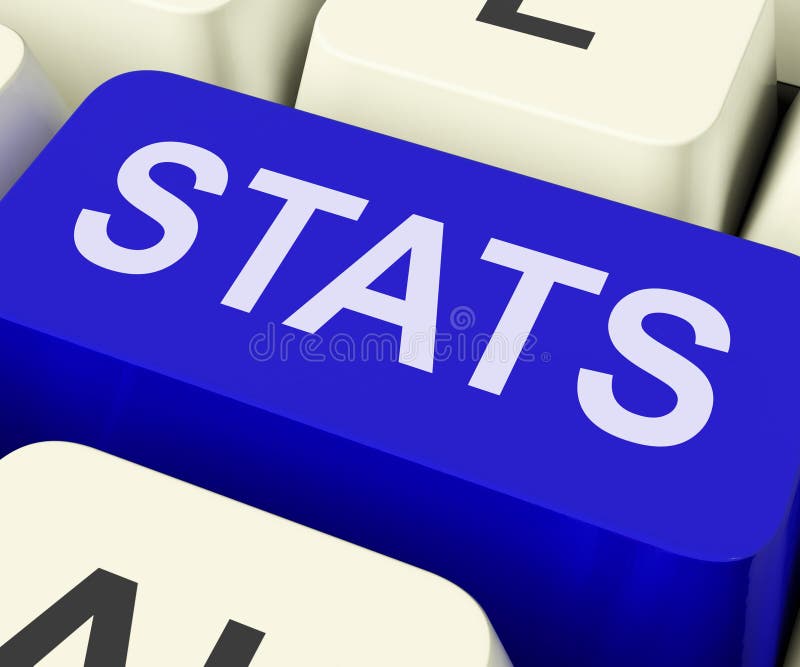 Stats Key Shows Statistics Report or Analysis Stock Photo - Image of ...