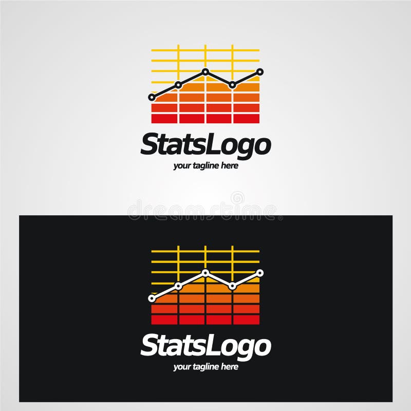Stats Logo Designs Template Stock Vector - Illustration of house ...