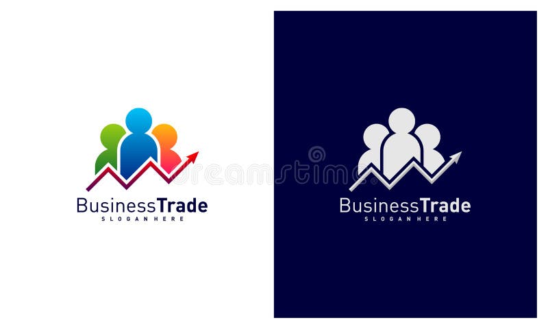 Stats People Logo Design Vector, Colorful Stats Logo Design Template ...