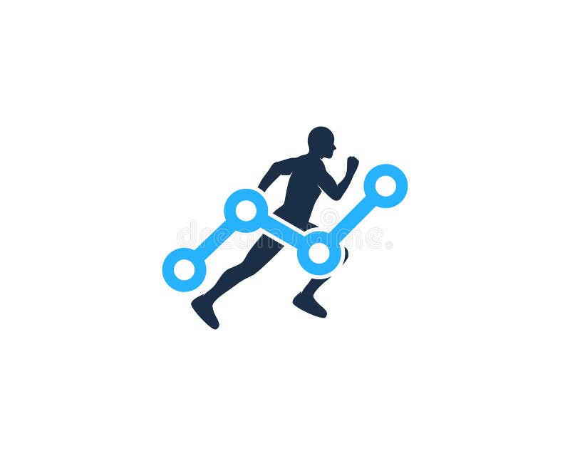 Stats Run Logo Icon Design stock vector. Illustration of athletic ...