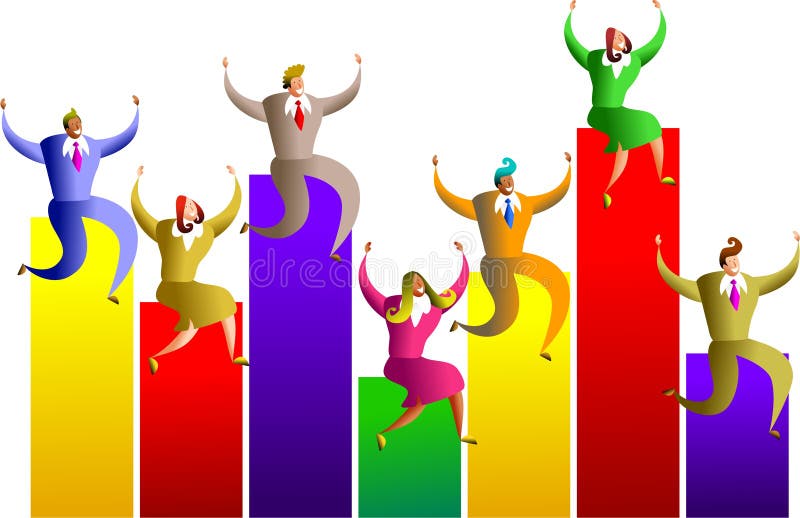 Stats team stock illustration. Illustration of stats, achievement - 1309742