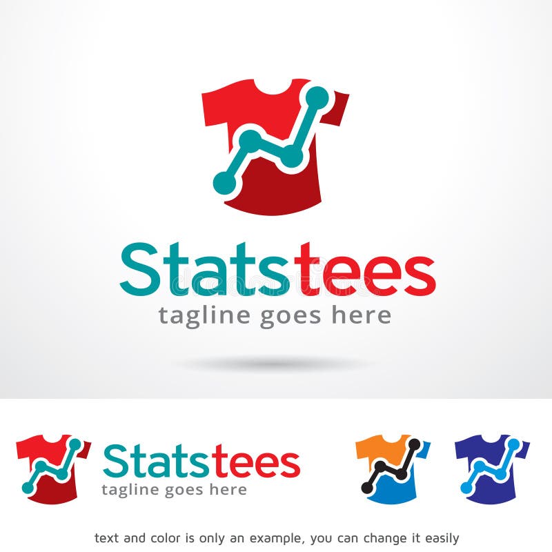 Stats Tees Logo Template Design Vector Stock Vector - Illustration of ...