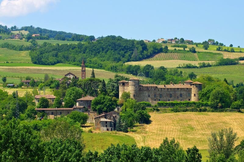 Castle of Statto. Travo.Emilia-Romagna. Italy Stock Photo - Image of ...