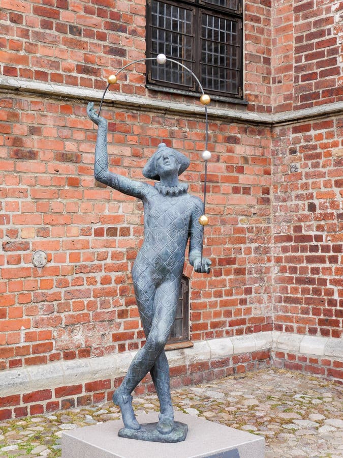 Uomo In Costume Del Burlone Al Carnevale 2011 Di Venezia Fotografia ...