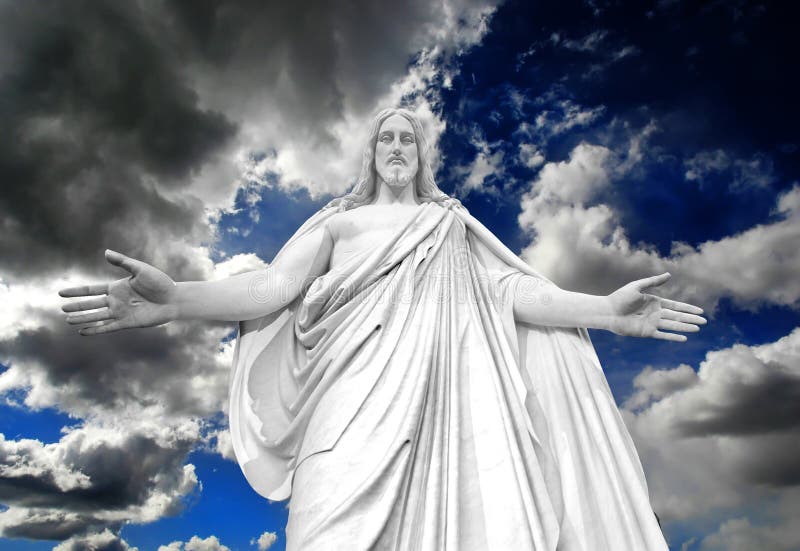 Statua del Gesù Cristo immagine stock. Immagine di raggiungere - 21744205