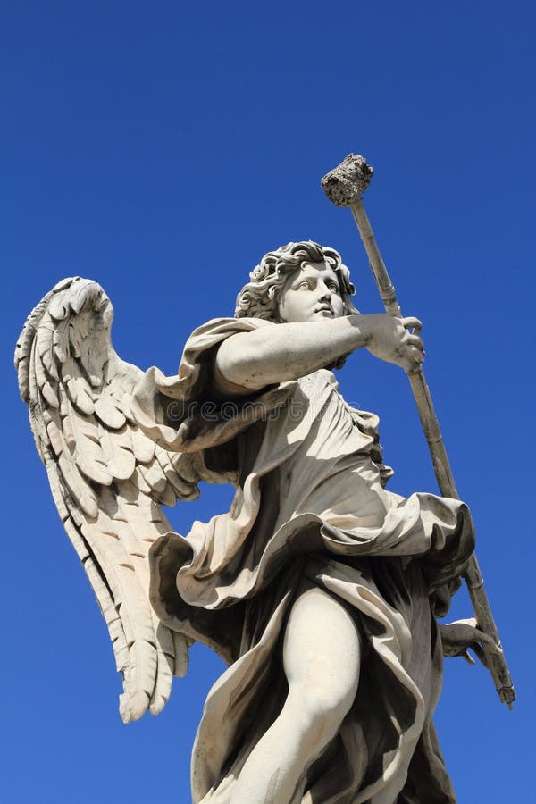 Statua Di Angelo Del San Angelo Del Castello Immagine Stock - Immagine ...