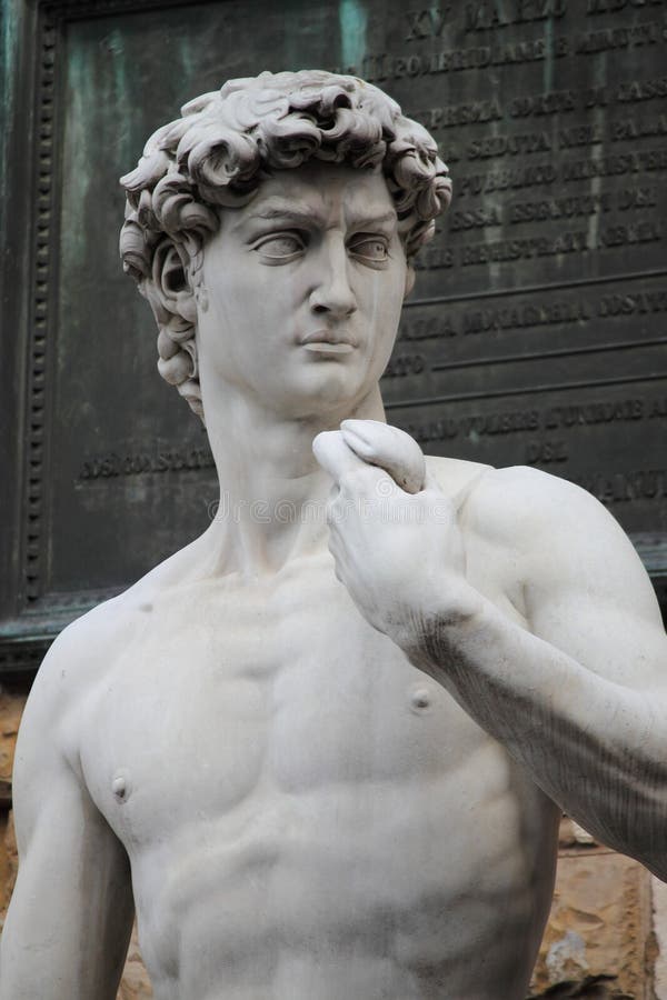 Il Dettaglio Della Statua - David Di Michelangelo Fotografia Stock ...