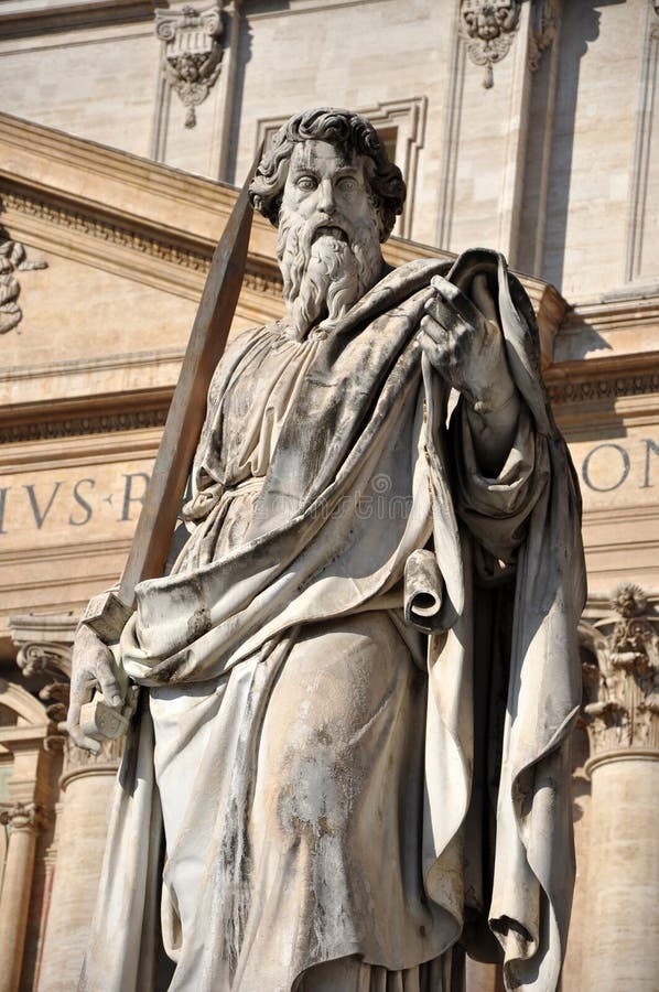 Statua Di Saint Paul L'apostolo Fotografia Stock Editoriale - Immagine ...