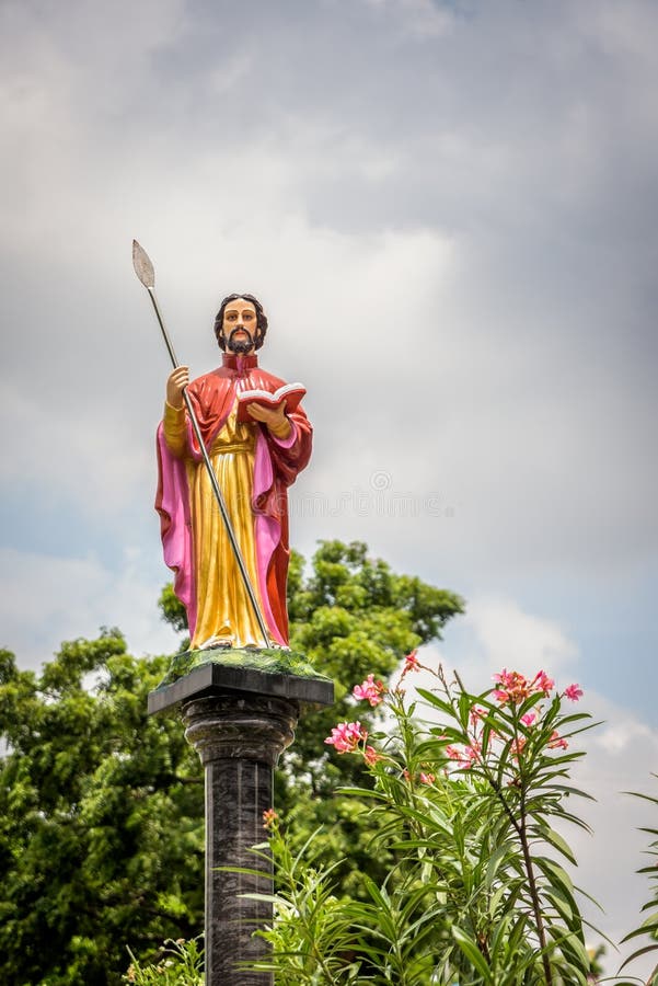 Statua Di St Thomas L'apostolo Fotografia Stock - Immagine di romano ...