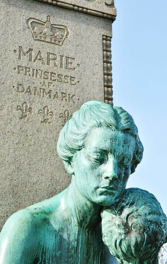 Statua Maria Princess Dani W Kopenhaga Zdjęcie Stock - Obraz złożonej z ...