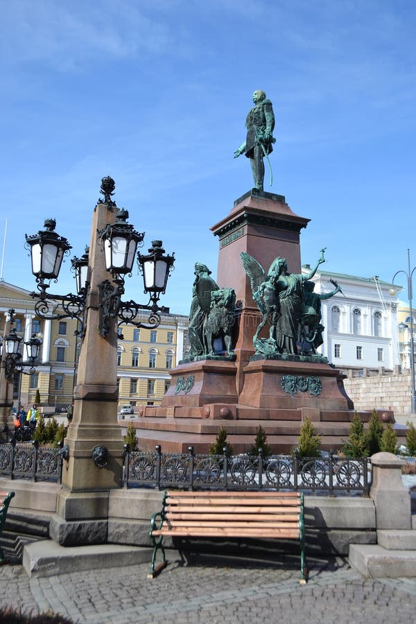 Statua Rosyjski Car Aleksander II, Helsinki Zdjęcie Stock - Obraz ...
