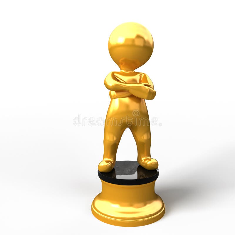 Golden Statue of the Thinking Monkey Stock Vector - Illustration of ...