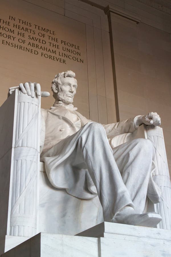 The Statue of Abraham Lincoln Stock Photo - Image of speech, face: 54310736