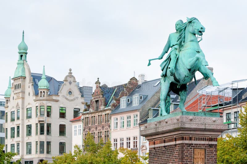 Statue of Absalon in Copenhagen, Denmark Stock Image - Image of ...