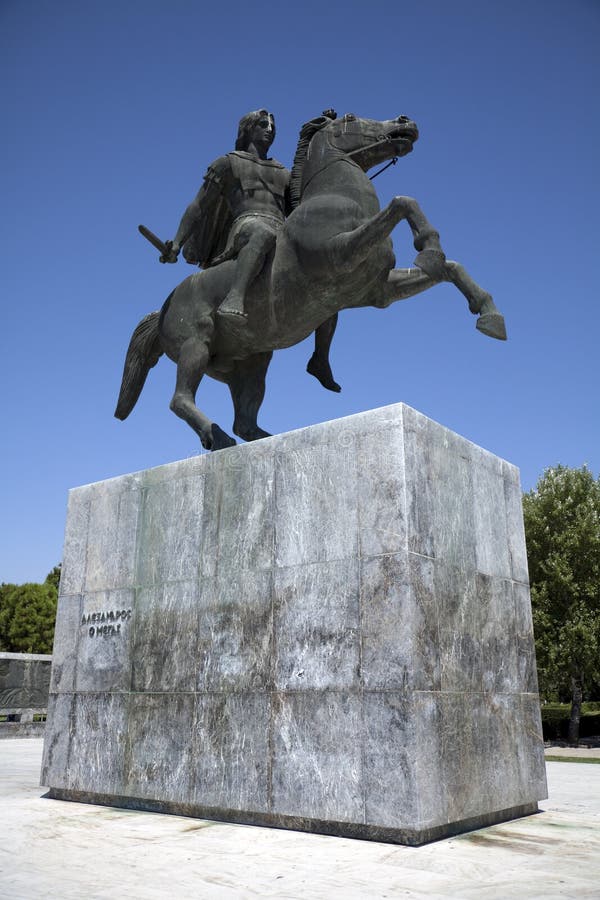 Statue of Alexander the Great Stock Photo - Image of conquer, macedonia ...