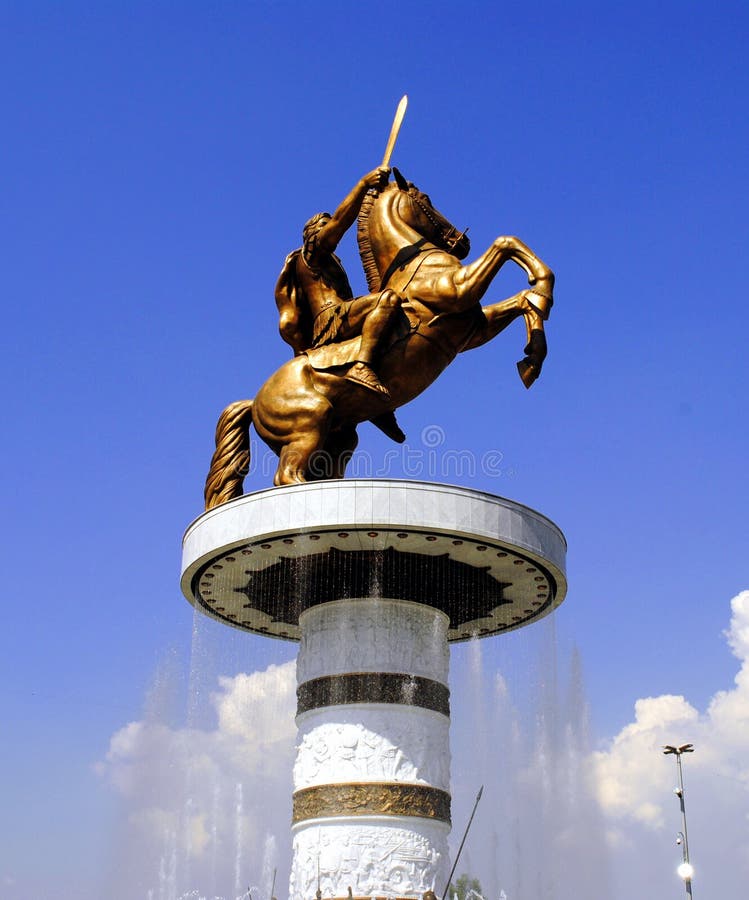 Statue of Alexander the Great Stock Photo - Image of sculpture ...