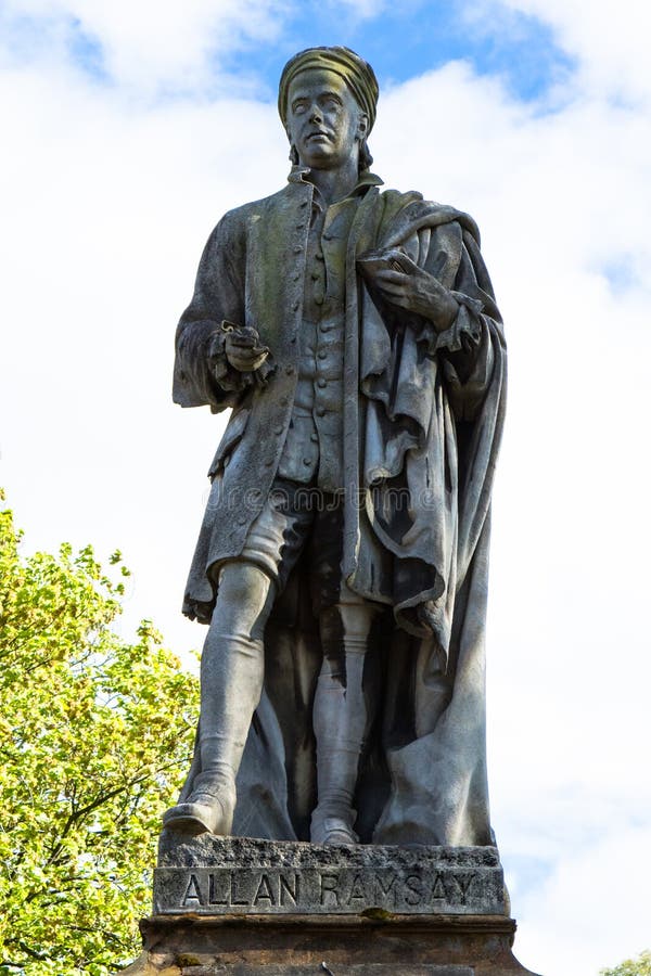 Statue of Allan Ramsay stock photo. Image of culture - 58323288
