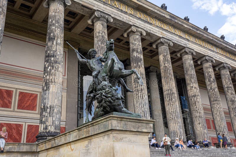 Statue at Altes Museum. German Old Museum at Berlin, Germany Editorial ...