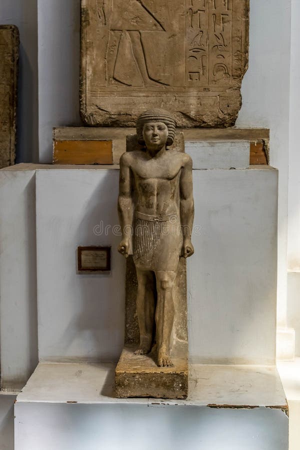 Statue of an Ancient Egyptian Man Editorial Stock Photo - Image of life ...