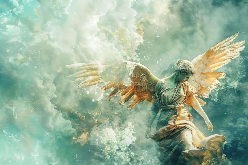 Statue Angel Floating White Stock Photos - Free & Royalty-Free Stock ...