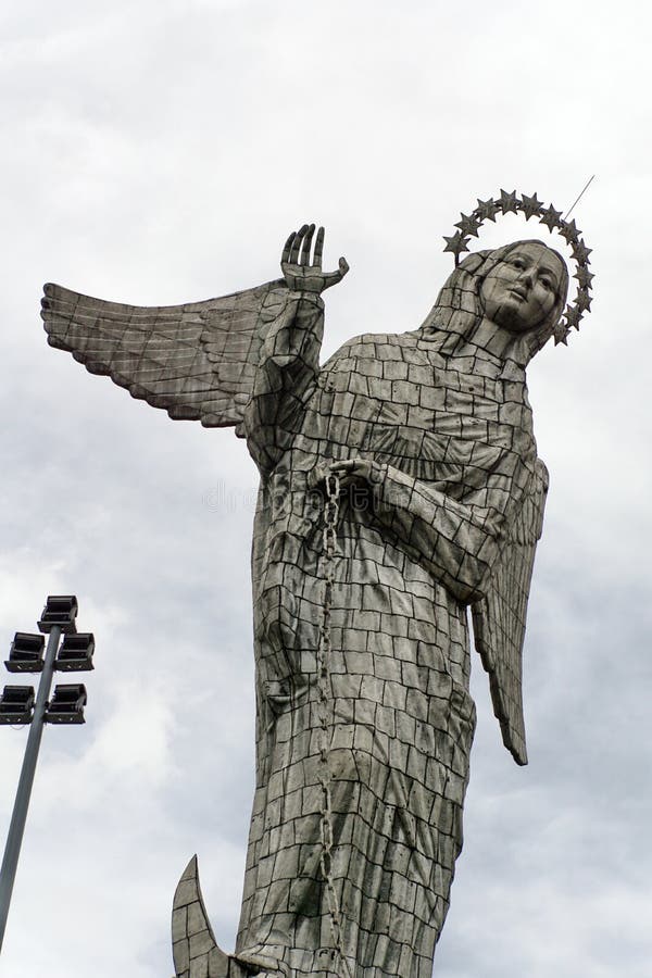 Angel on the Panecillo in Quito Stock Photo - Image of south, latin ...