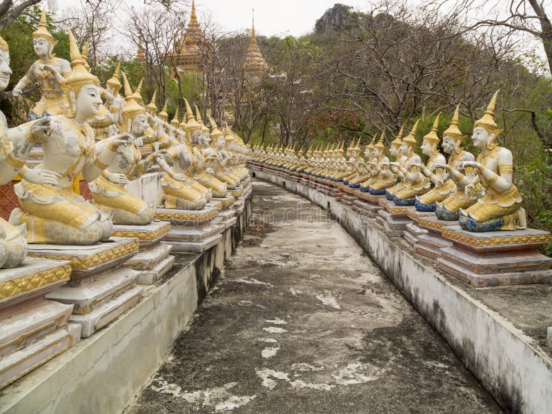 Statue of Angels in the Temple Stock Image - Image of thailand ...