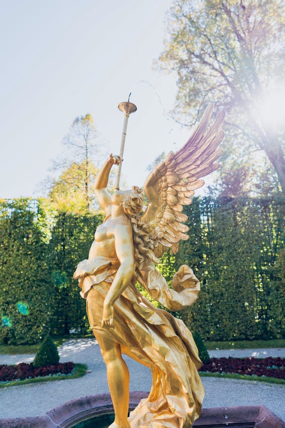 A statue of angle editorial image. Image of golden, form - 232036695