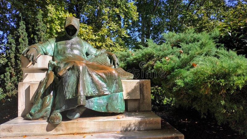 Statue of Anonymous. Budapest. Hungary Editorial Image - Image of ...
