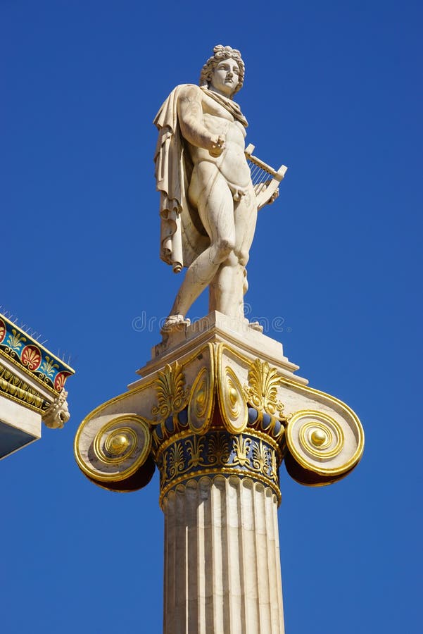 Statue of Apollo,Academy of Athens, Greece Stock Image - Image of ...