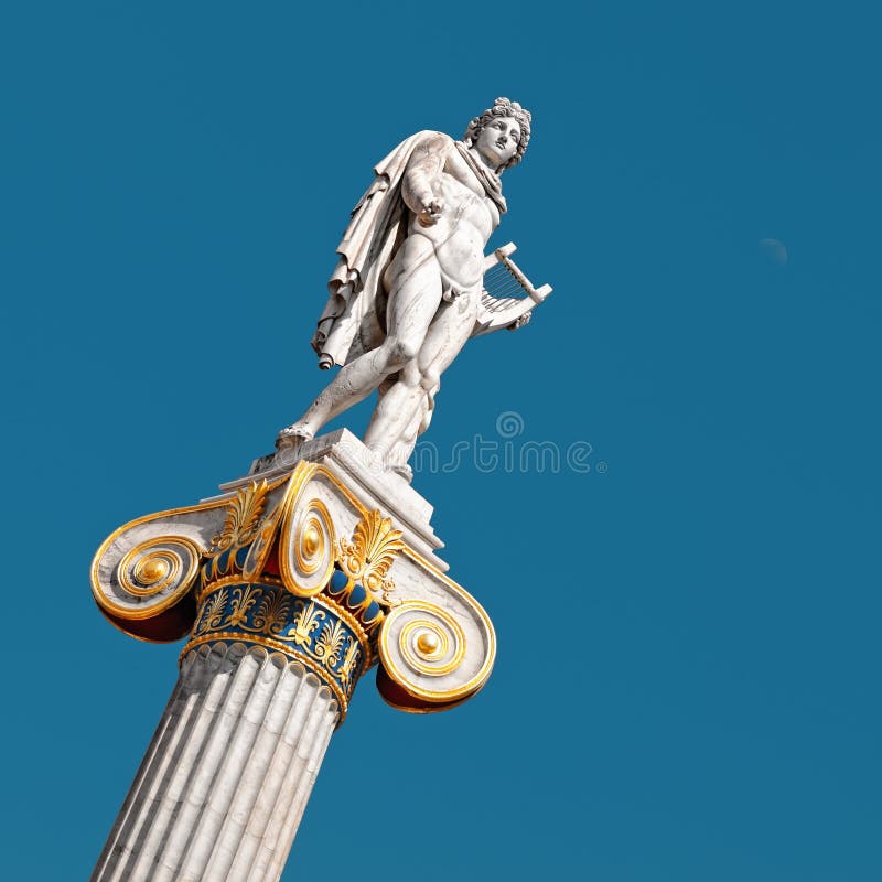 Statue of Apollo, Athens stock image. Image of process - 19797595