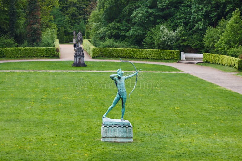 Statue of an archer stock image. Image of archery, concept - 49795295