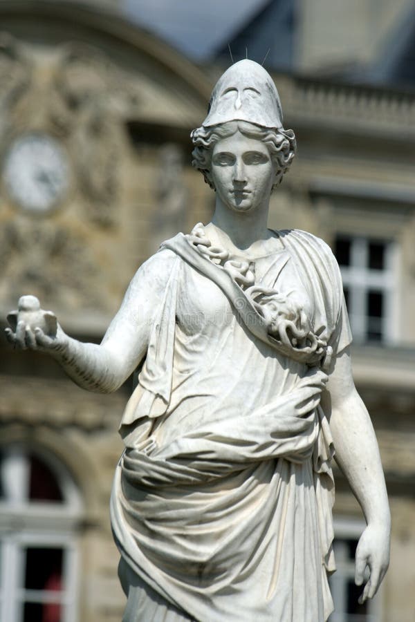 Athena Statue stock image. Image of robe, culture, academy - 8122081
