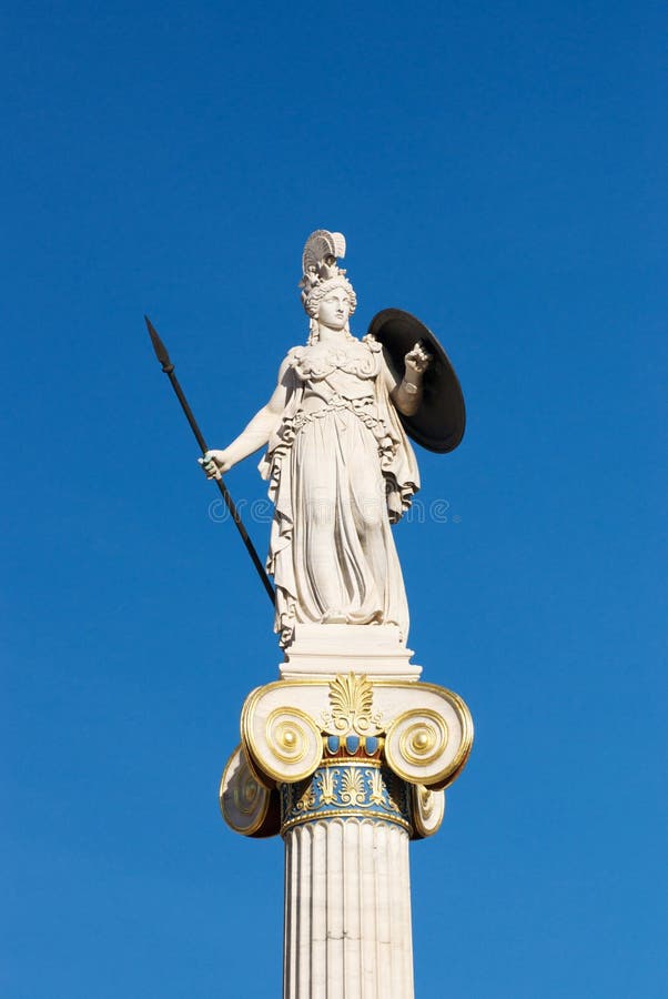 Athena marble statue stock image. Image of greece, statue - 24186437