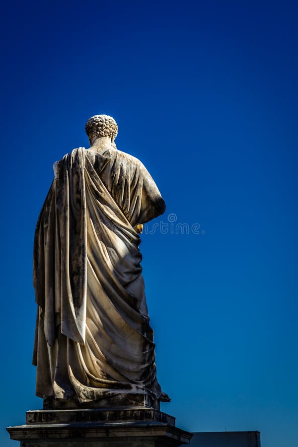 Statue. Back view stock image. Image of portrait, view - 63673193