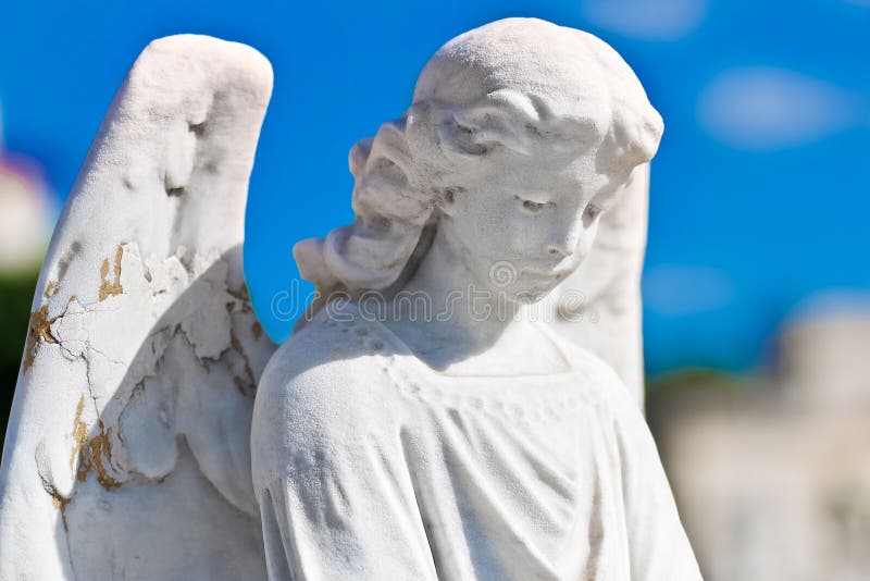 Stone Angel stock photo. Image of ornament, face, gravestone - 3344914