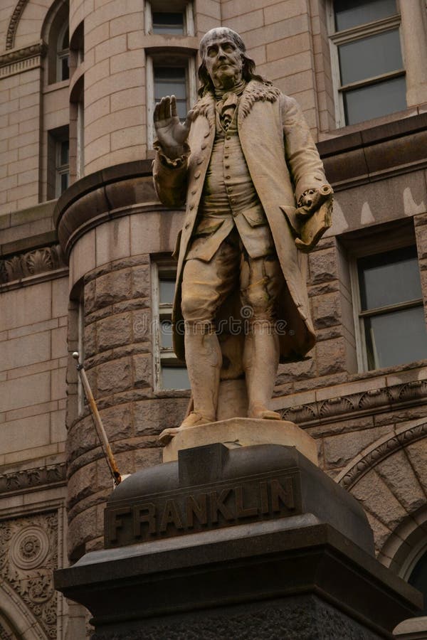 The Statue of Benjamin Franklin in One of the Building in Washington DC ...