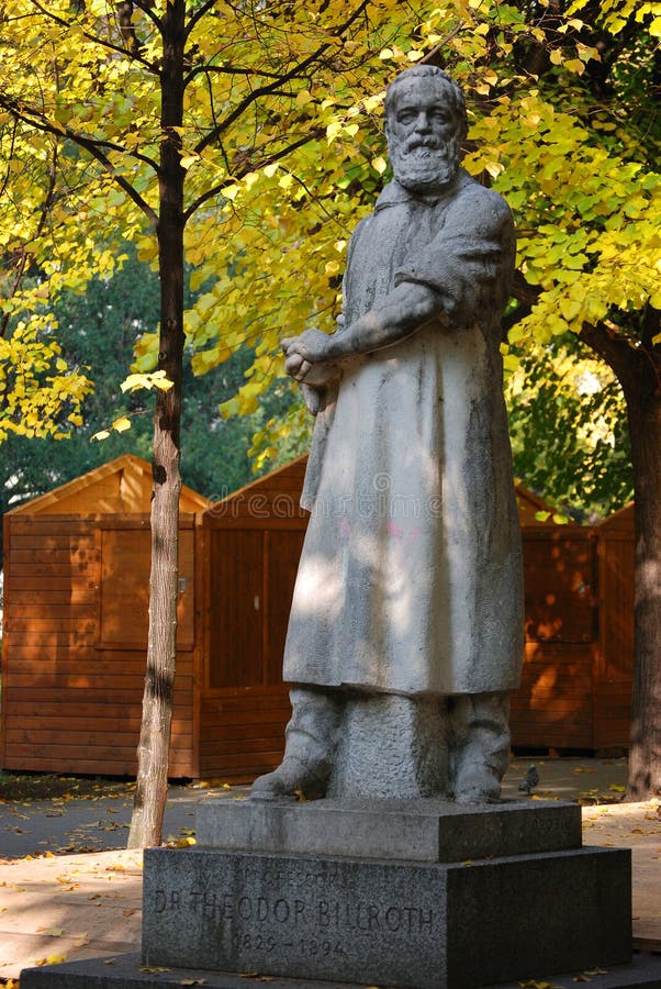 A statue from Billroth editorial photo. Image of personality - 217070066