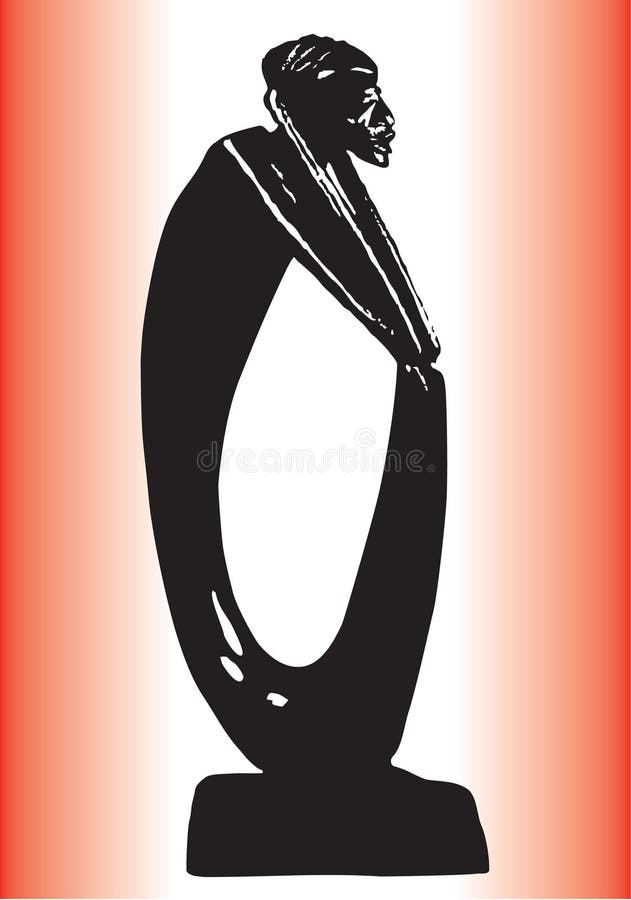 Statue of black man stock vector. Illustration of vector - 3553619