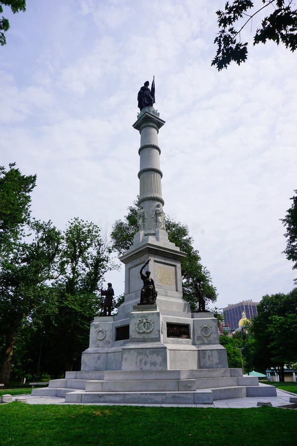 A statue in Boston common stock photo. Image of harborwalk - 98704152